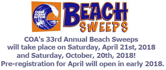 in 1985 coa launched the first beach sweeps program in